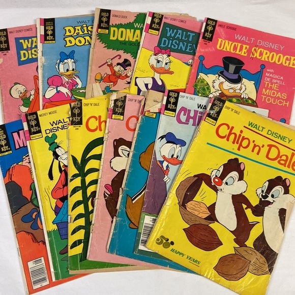 Disney | Other | Vintage Disney Gold Key Comic Book Lot Mickey Scrooge ...